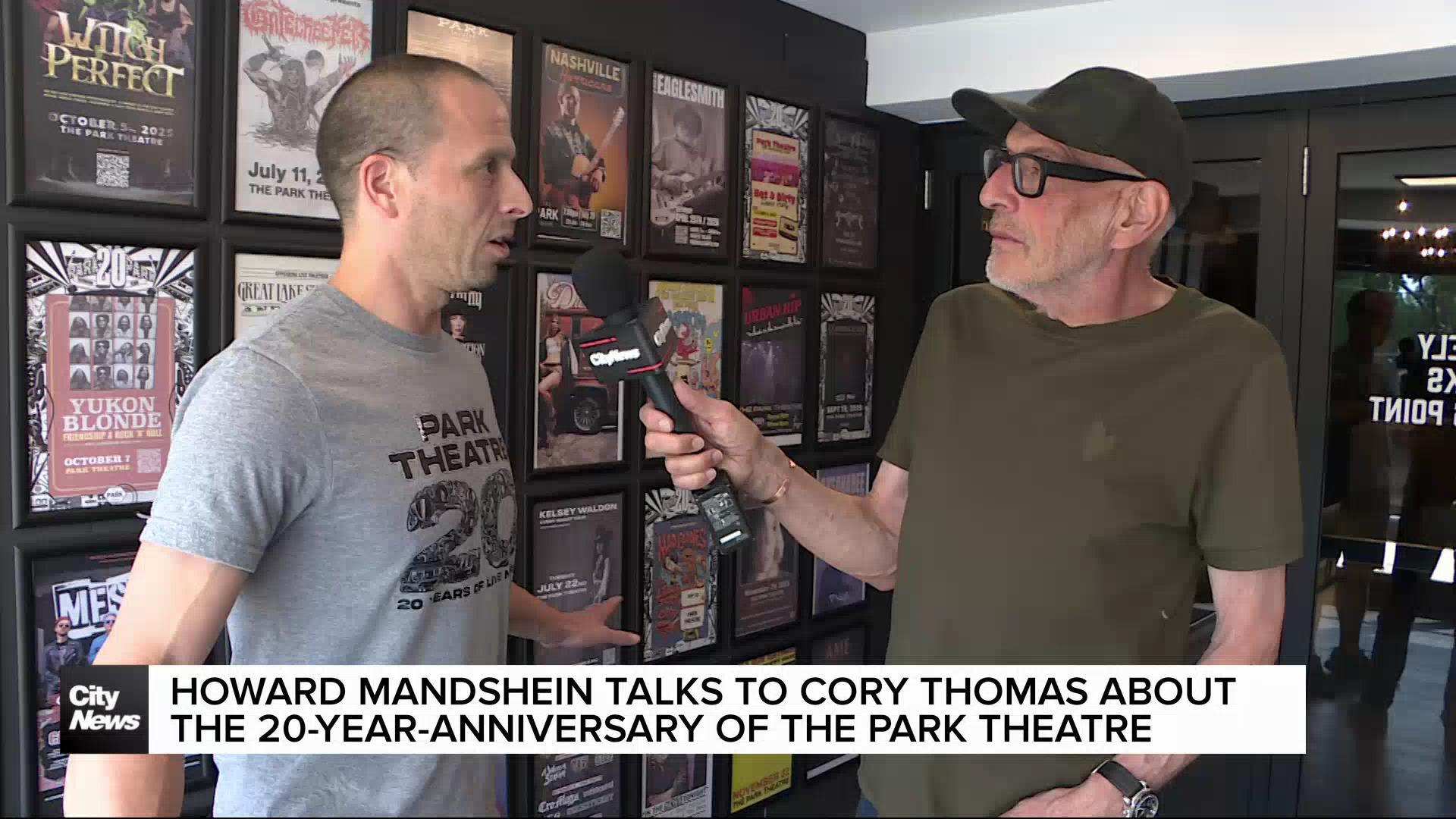 Howard Mandshein talks to Cory Thomas of the Park Theatre