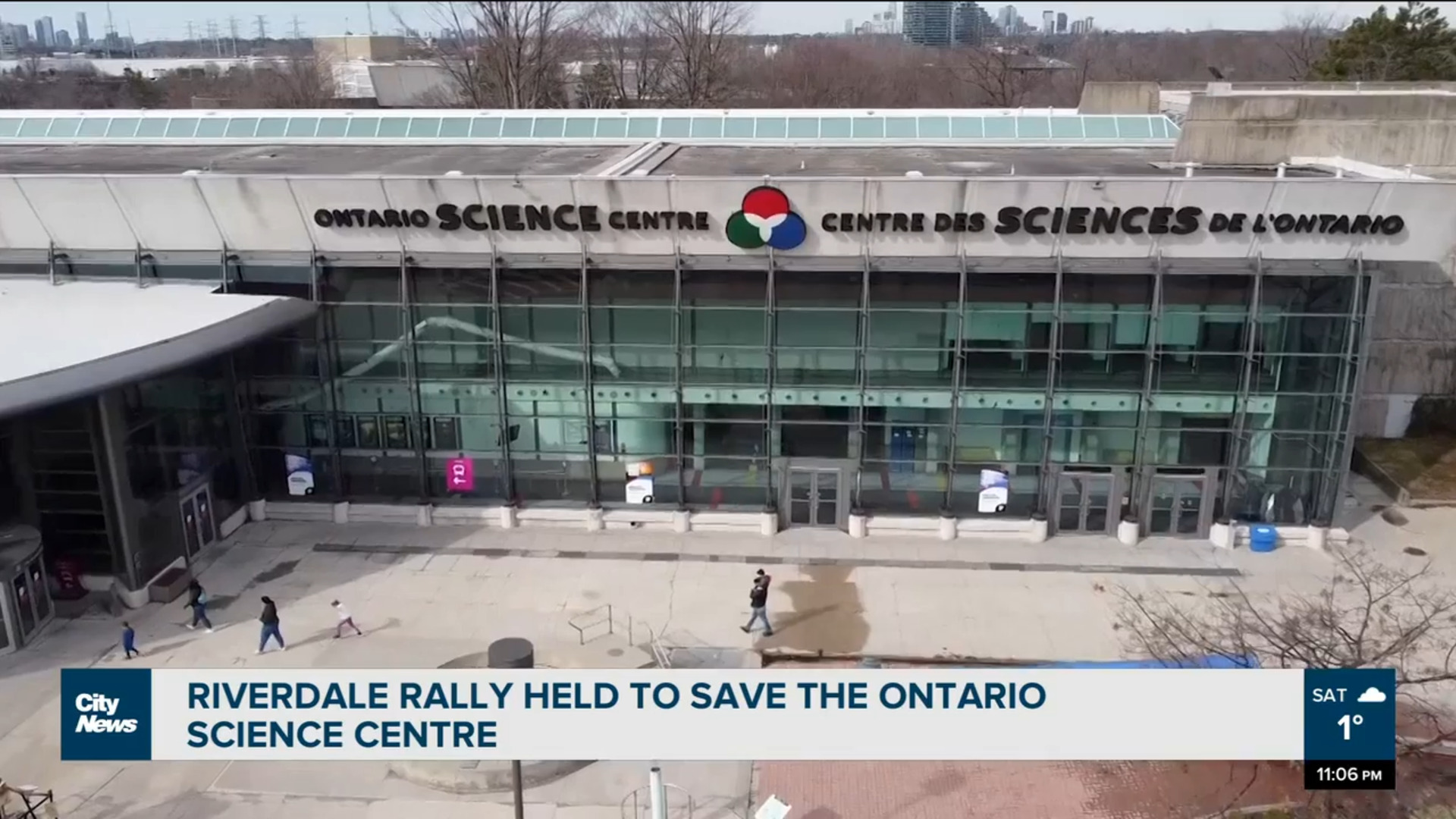 Rally held to save the Ontario Science Centre