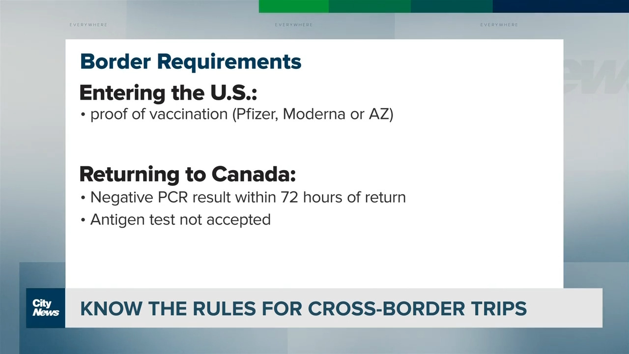 Know the rules for crossing the American border | CityNews Toronto