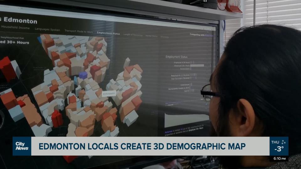 Edmonton creators make 3D interactive map from open data