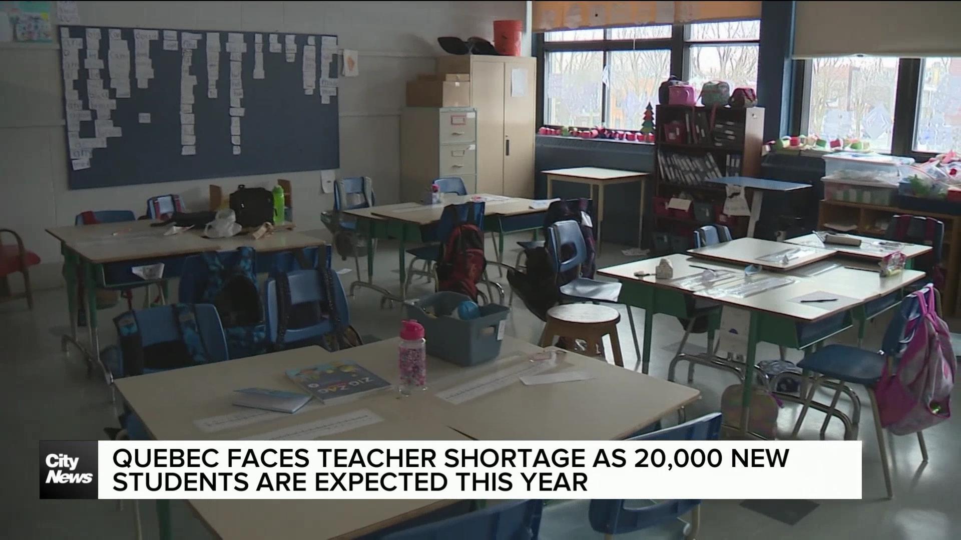 Quebec continues to see a teacher shortage