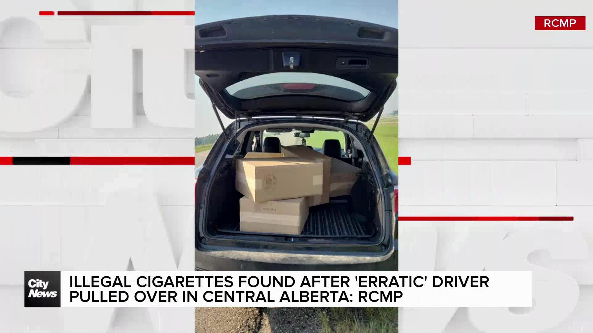 Illegal cigarettes found after 'erratic' driver pulled over in central ...