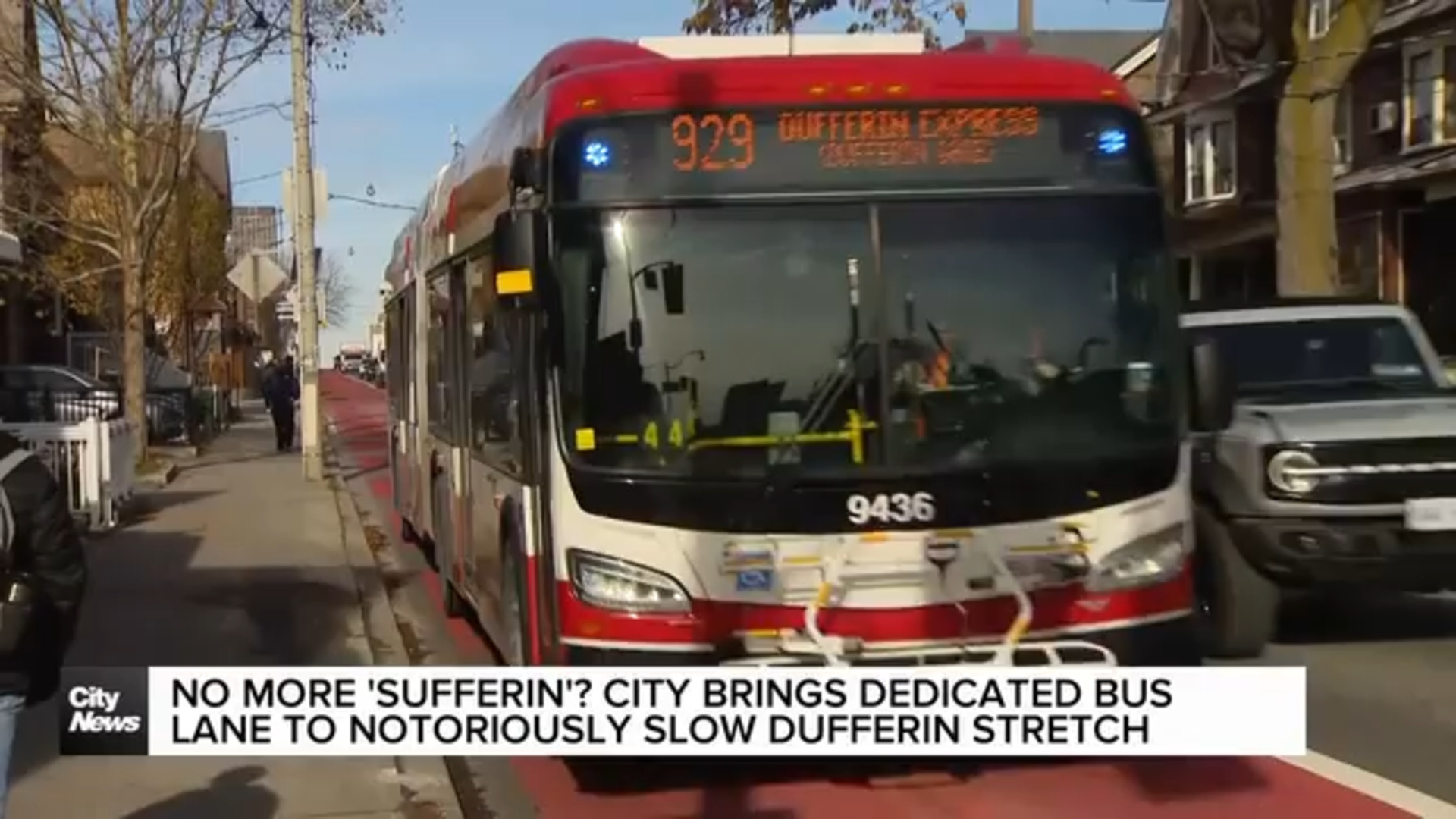 No more 'sufferin'? Notoriously slow Dufferin buses get priority lane