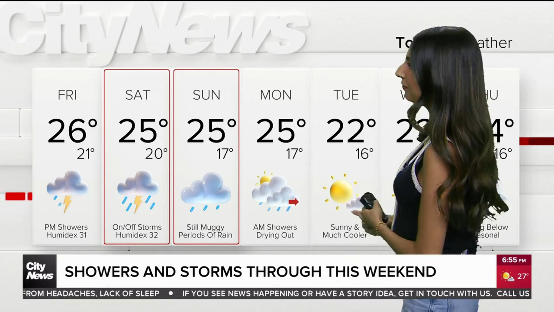 Storms and showers coming this weekend