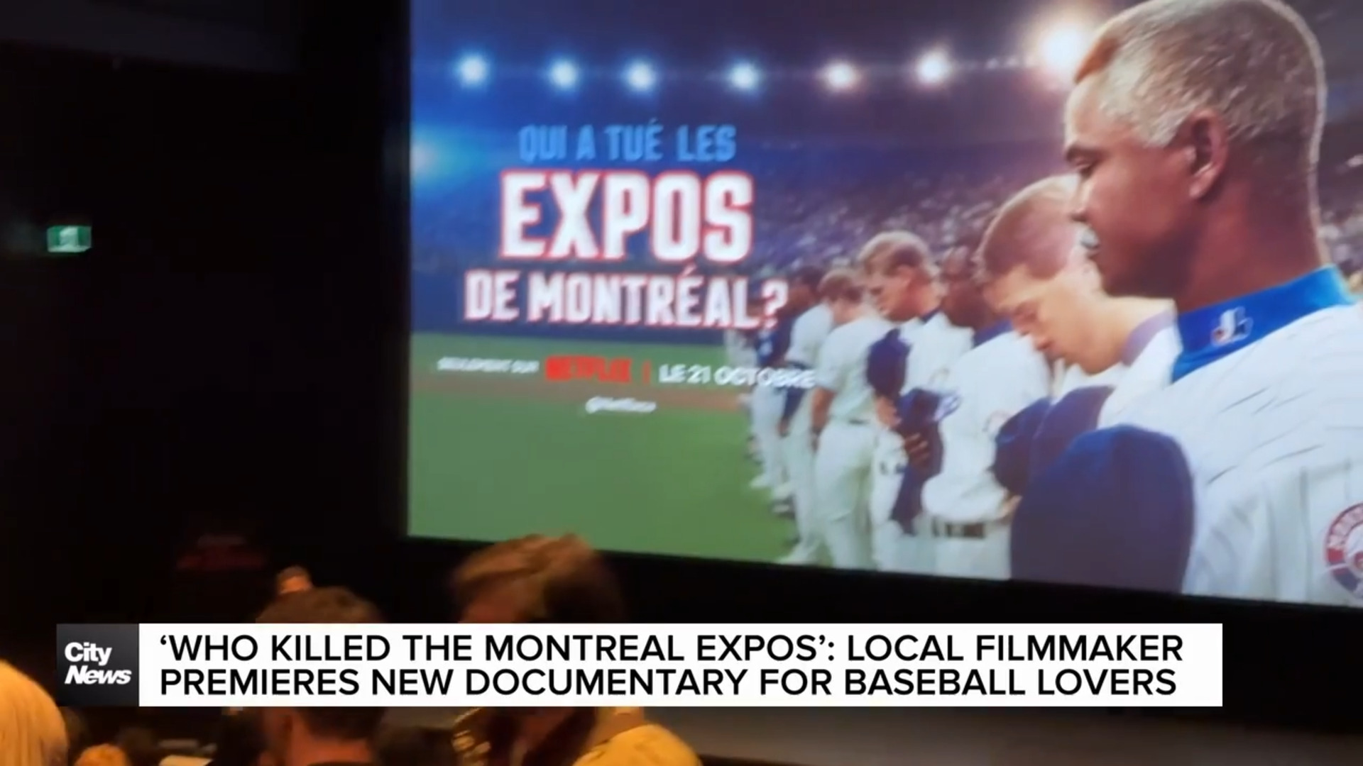 Montreal Expos fans gather downtown for new documentary film screening