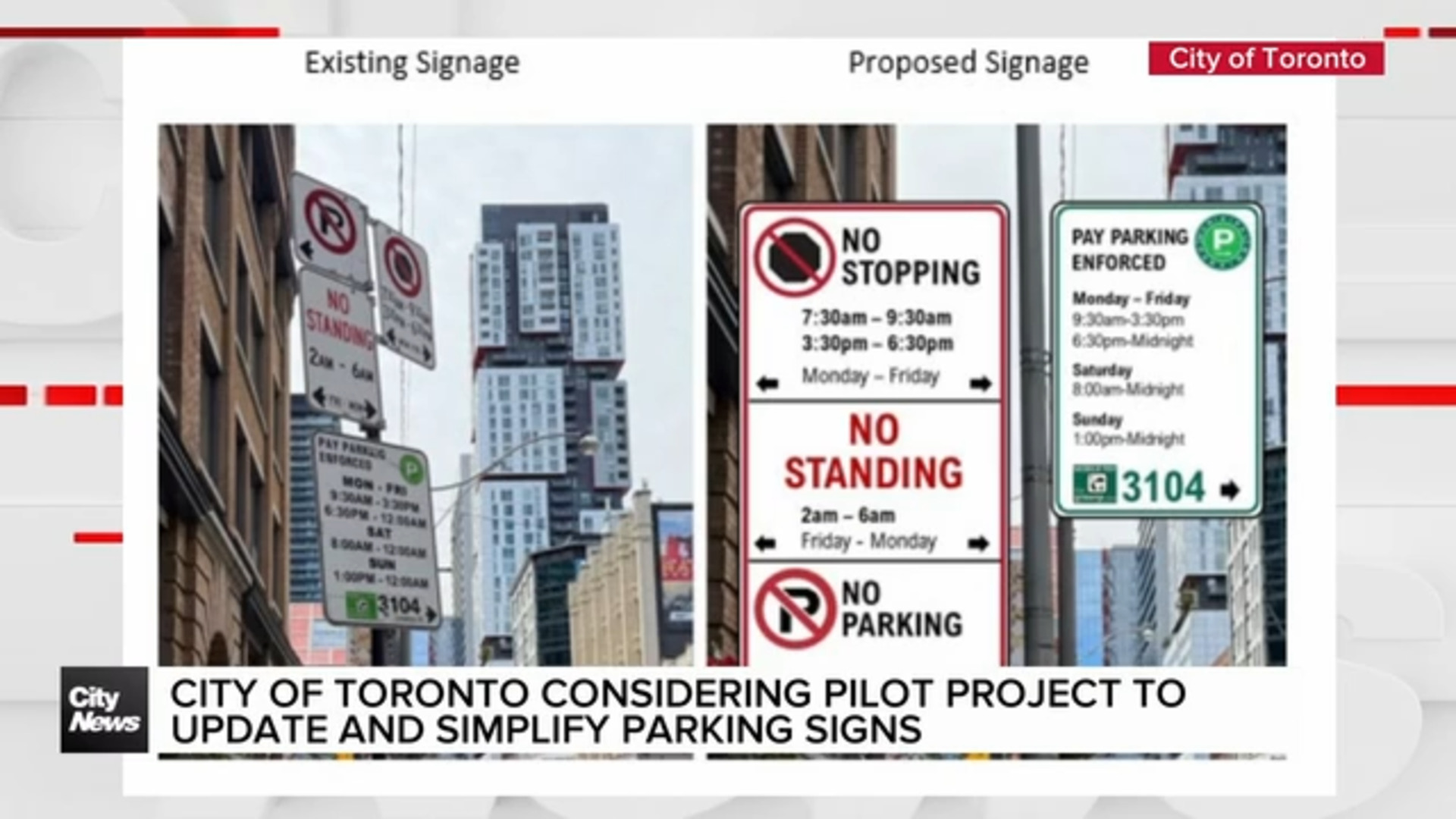 City of Toronto proposes pilot project to simplify parking signs