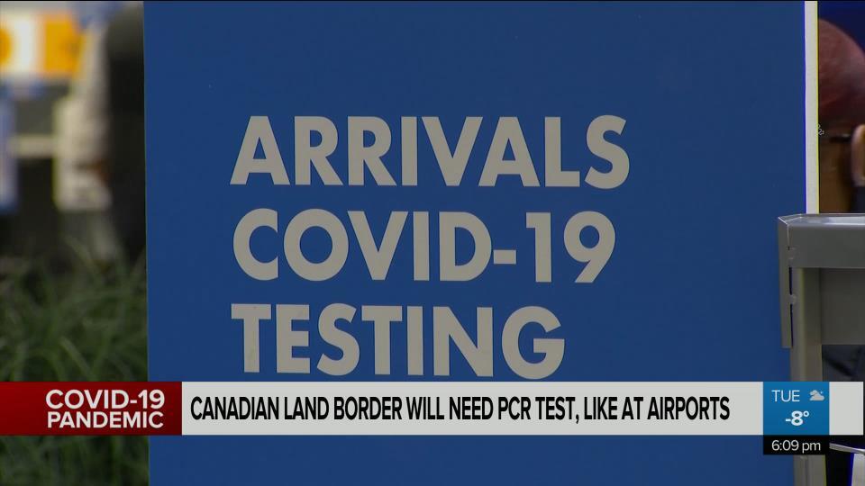 Negative COVID-19 test to be required at Canada's land borders ...