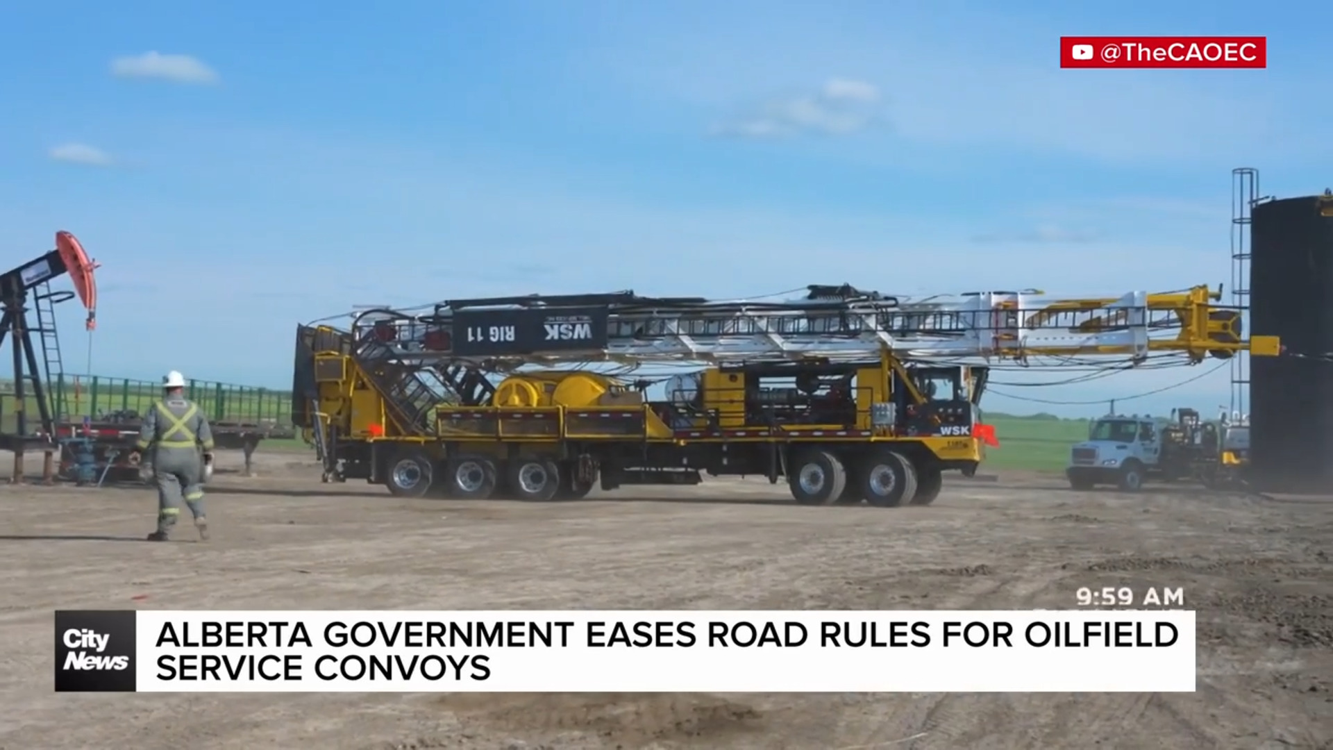 Alberta government eases road rules for oilfield service convoys