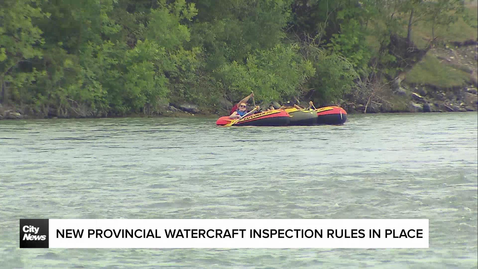 Alberta's new provincial watercraft inspection rules now in place