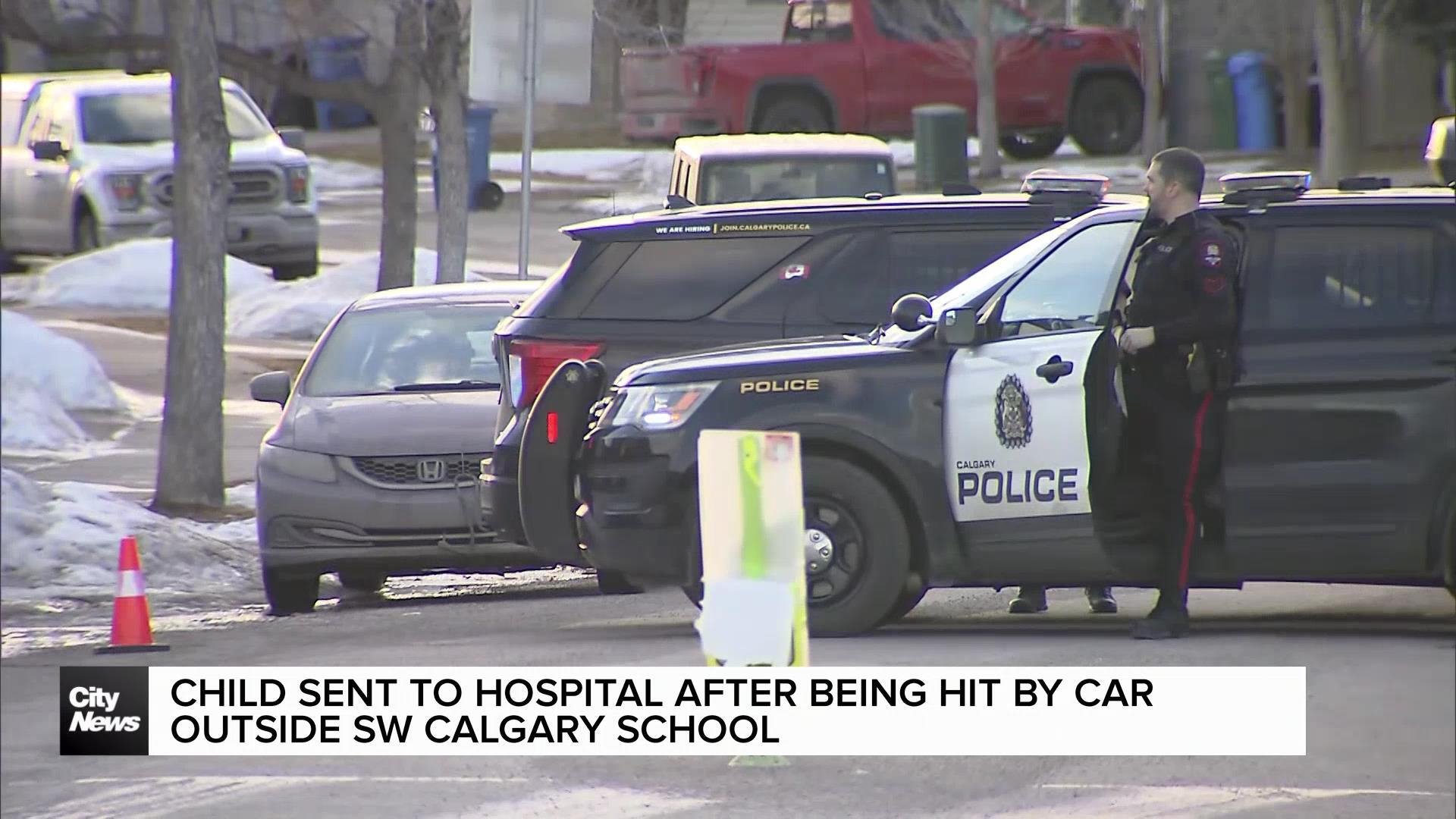 Child to hospital after being hit by vehicle outside school in SW Calgary