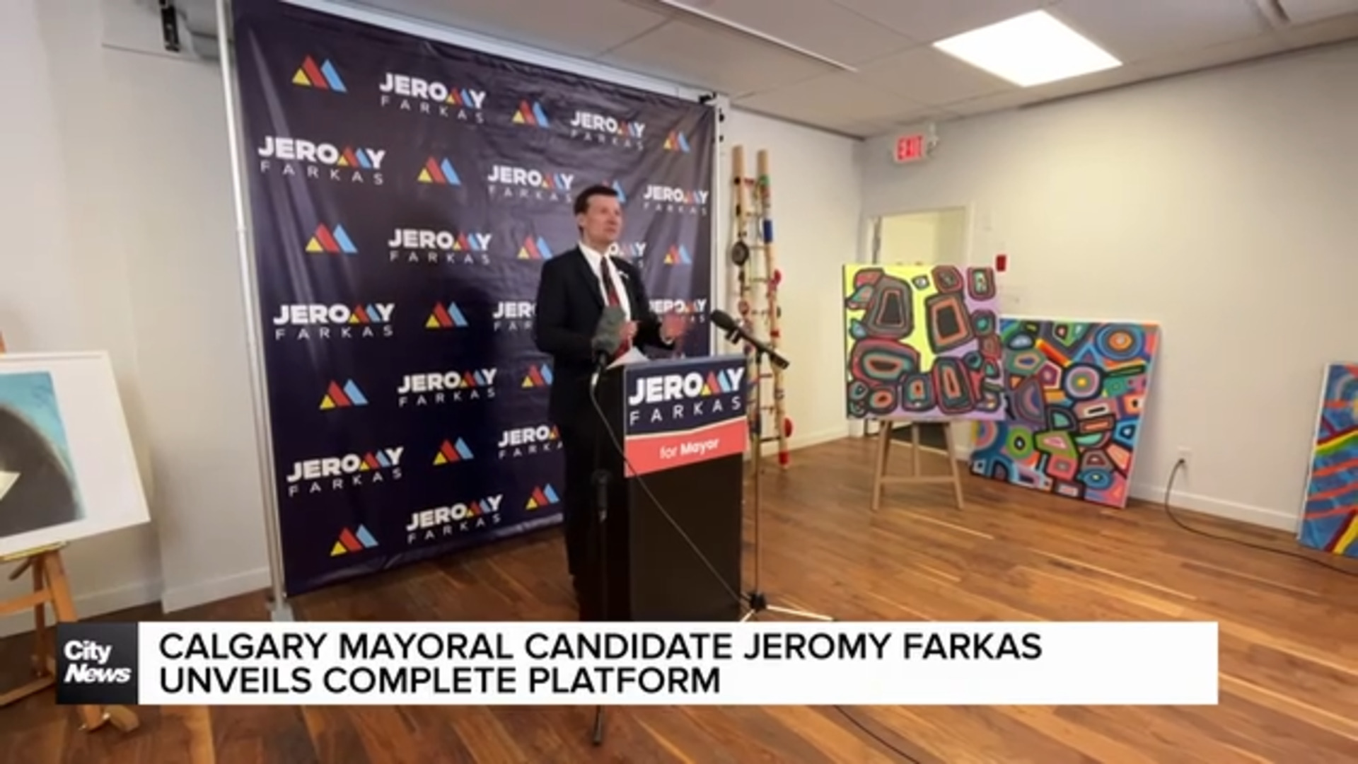 Calgary mayoral candidate Jeromy Farkas unveils complete platform