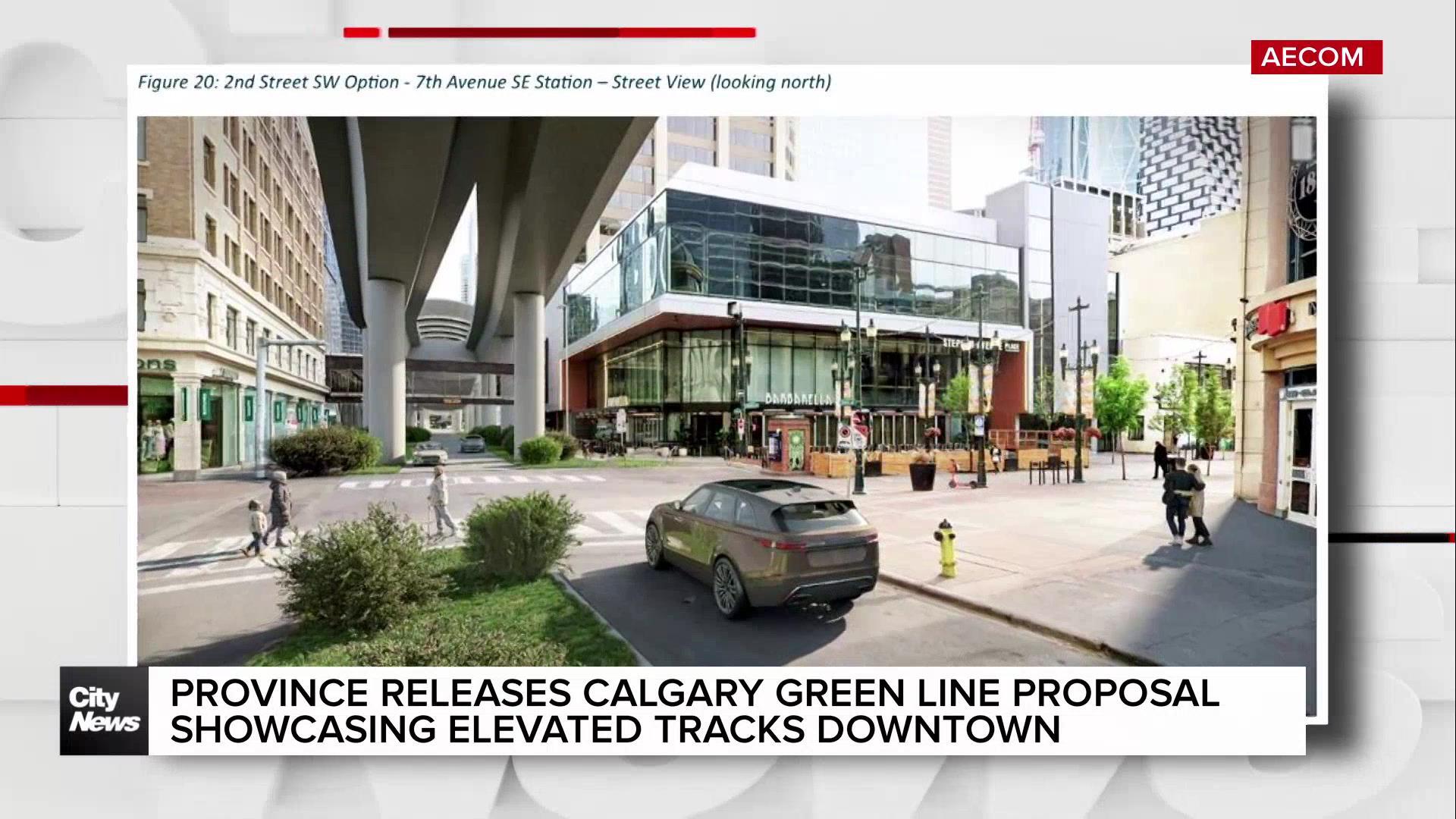 Elevated Green Line through downtown Calgary needs study: report