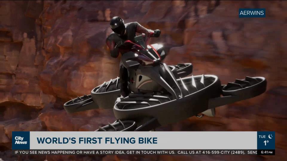 World's first flying bicycle | CityNews Toronto