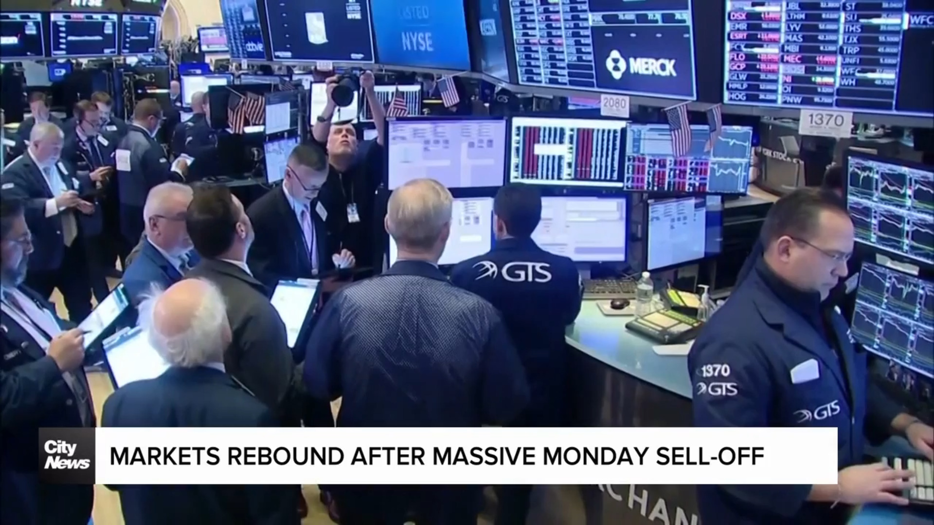 Markets slowly rebound after massive Monday sell-off