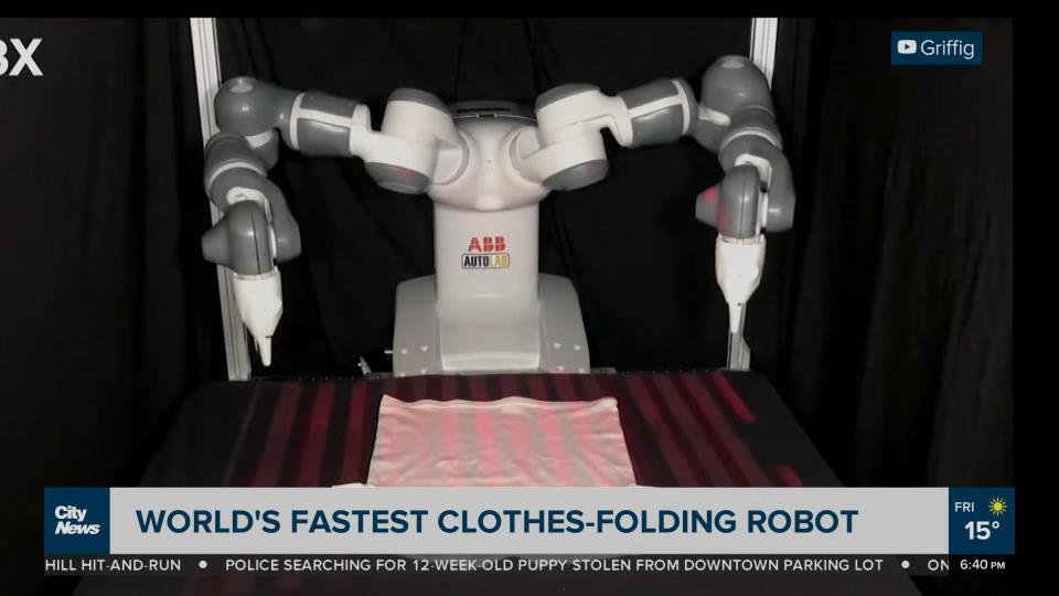 World's fastest clothes-folding robot unveiled | CityNews Toronto