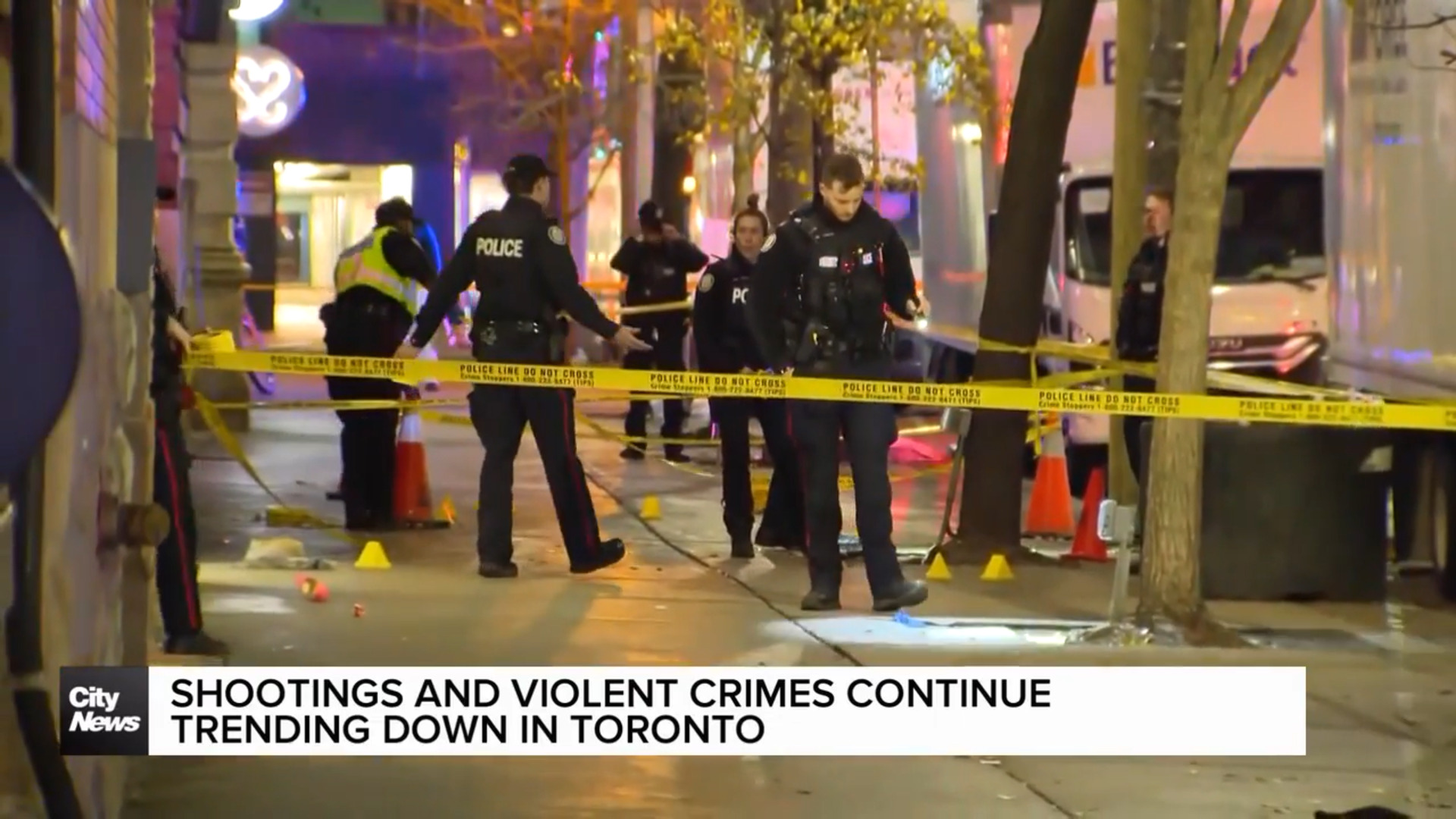 Shootings and violent crimes continue trending downward in Toronto