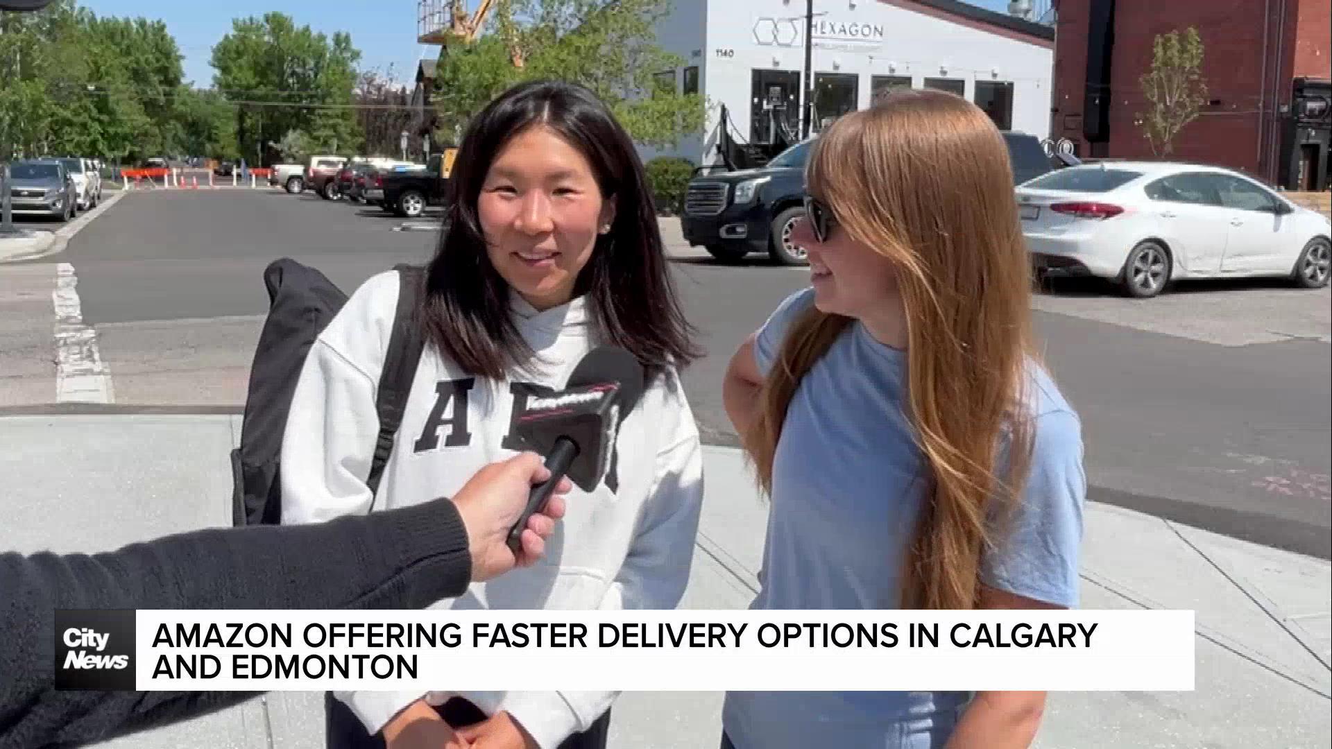 Amazon offering faster delivery options in Calgary and Edmonton