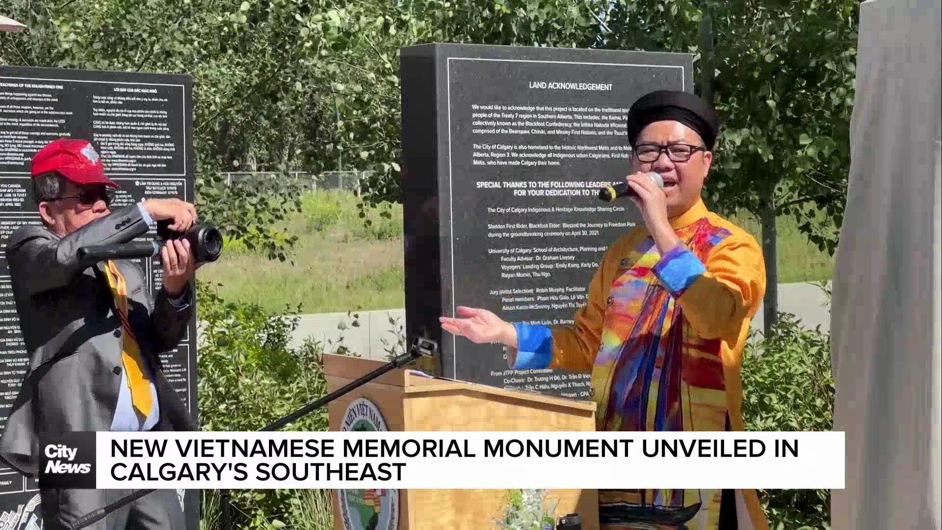 New Vietnamese memorial monument unveiled in Calgary’s Southeast