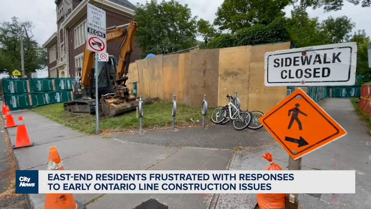 East-end Toronto residents frustrated with early Ontario Line ...