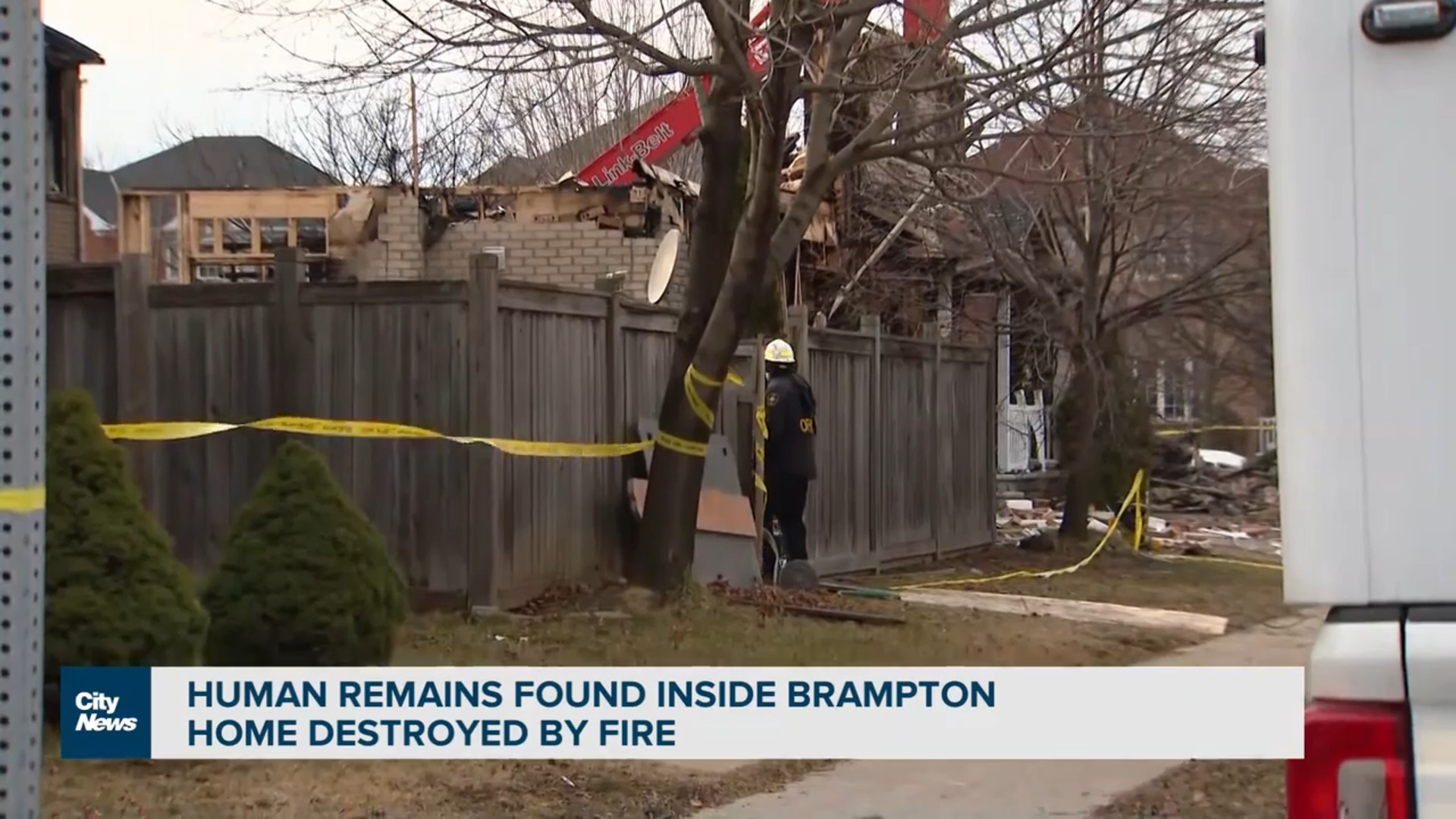 Human remains found at site of Brampton house fire