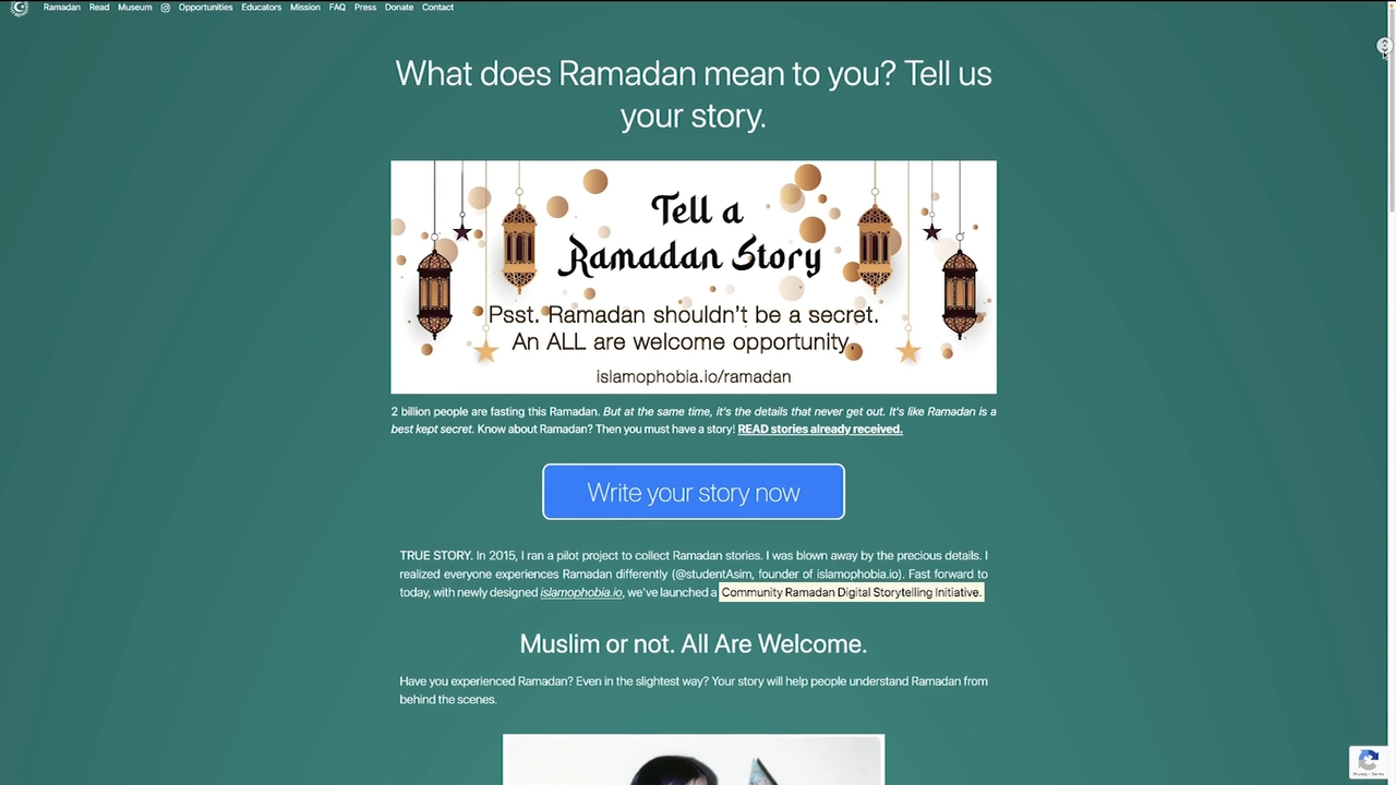 Raising awareness of Ramadan through digital storytelling