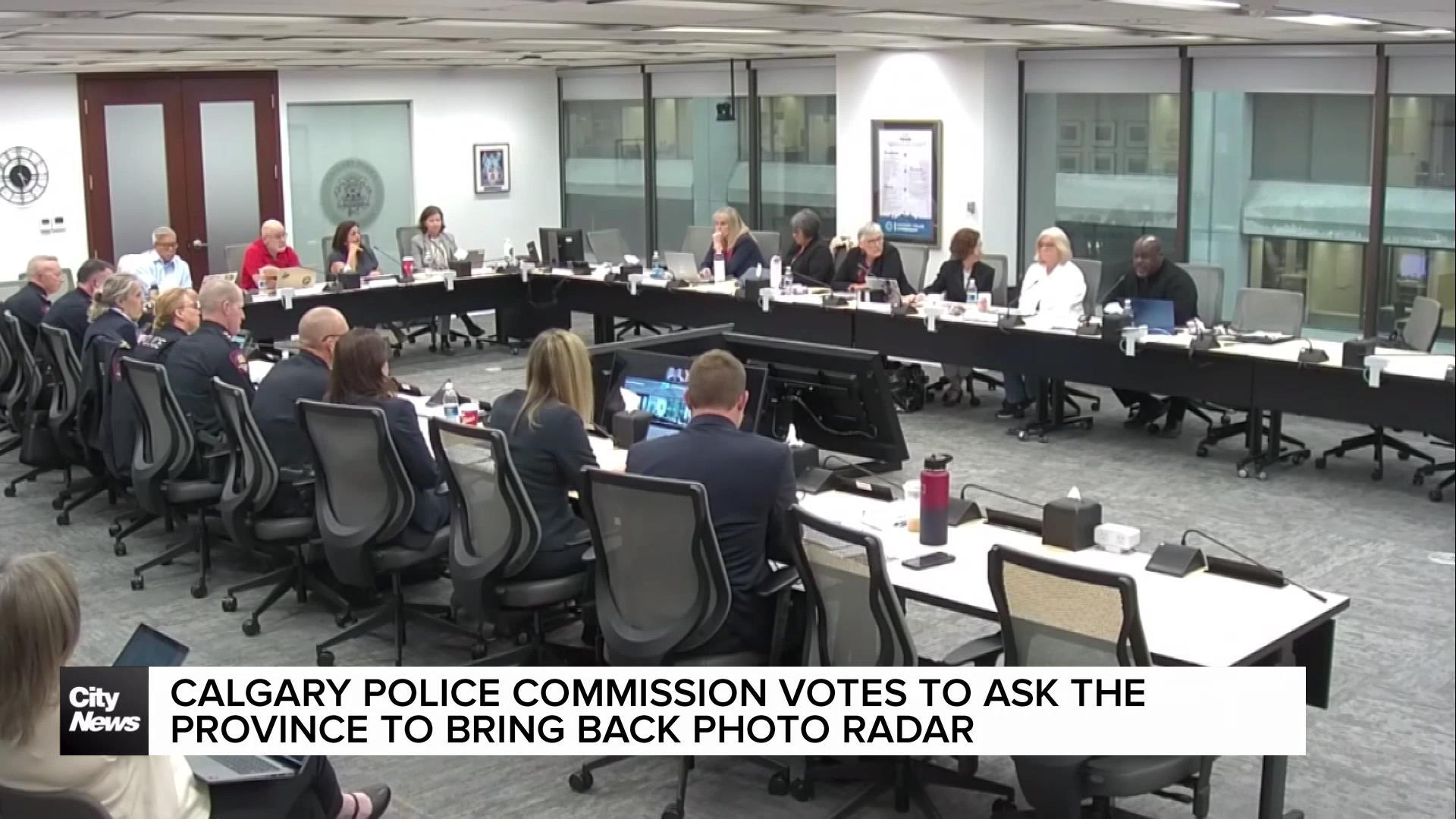 Calgary Police Commission will ask province to bring photo radar back