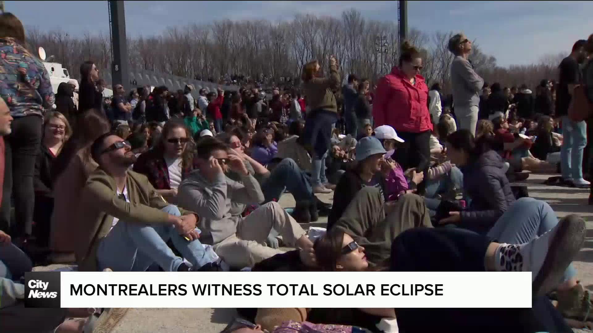 Montrealers witness total solar eclipse