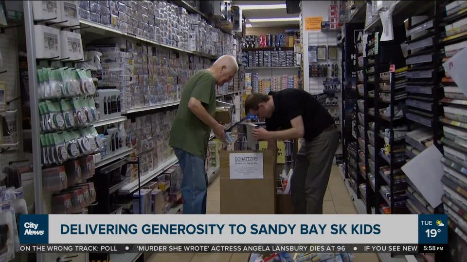 Sandy Bay First Nation teacher delivering model kits to students ...