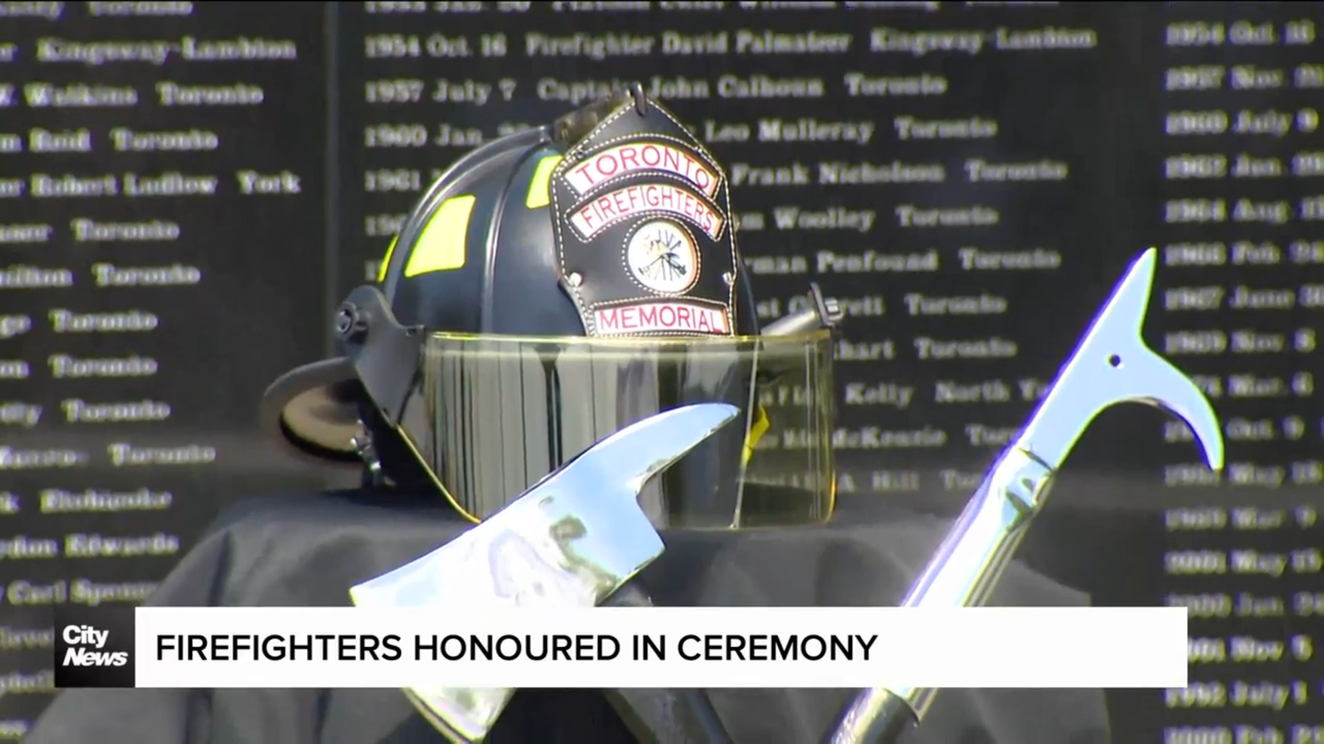 Toronto firefighters who died in the line of duty honoured