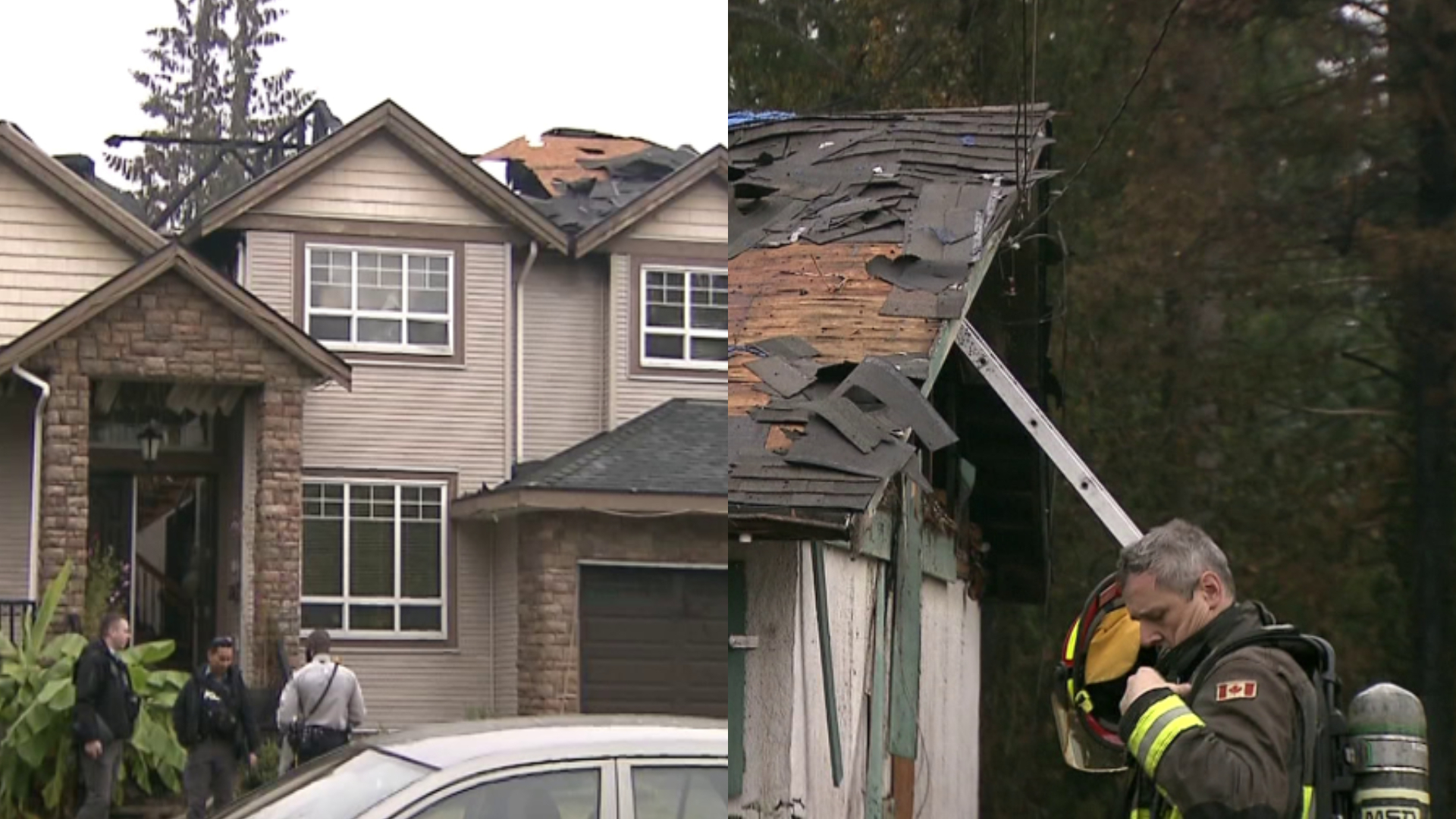 Surrey house fire forces people out of their homes | CityNews Vancouver