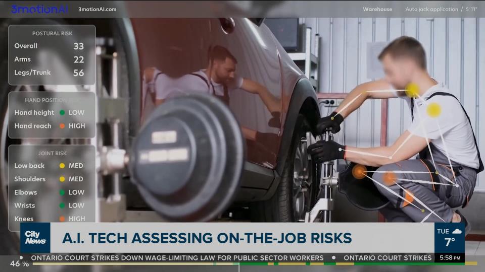 AI technology assessing workplace safety