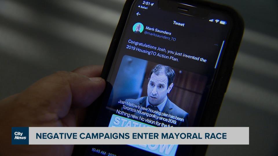 Negative election campaigns enter the race for Toronto mayor | CityNews ...