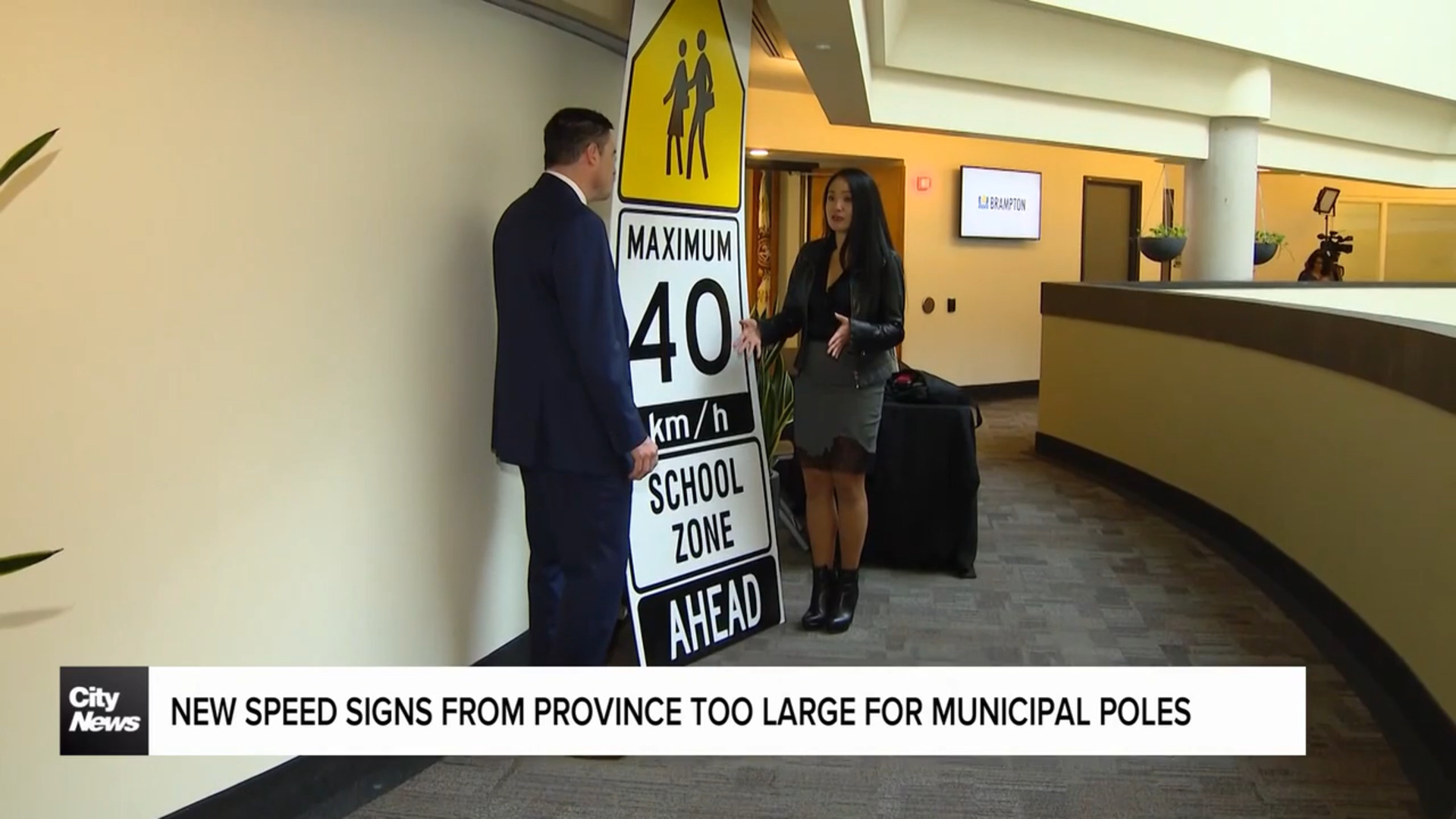 New provincial speed limit signs too large for municipal poles