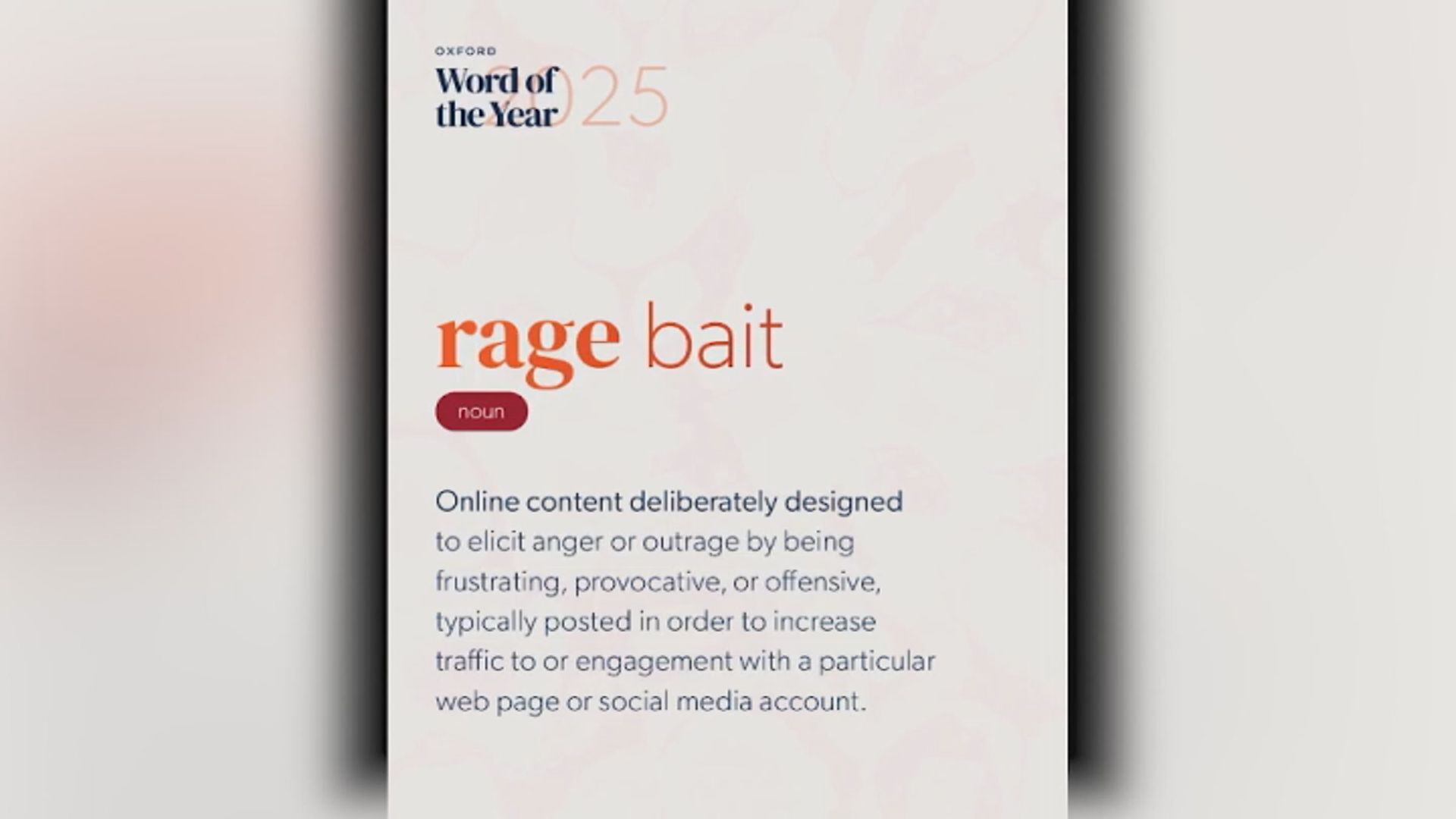 'Rage bait' crowned Oxford University Press' word of the year