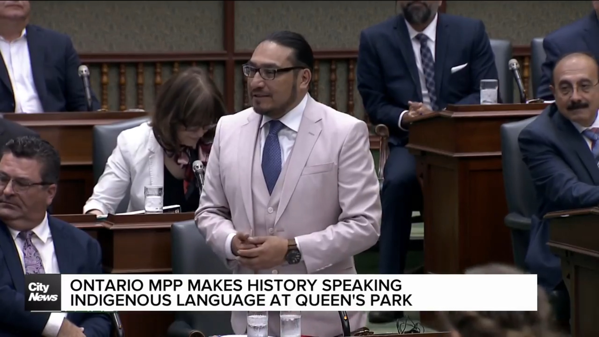 Ontario MPP makes history speaking Indigenous language at Queen's Park