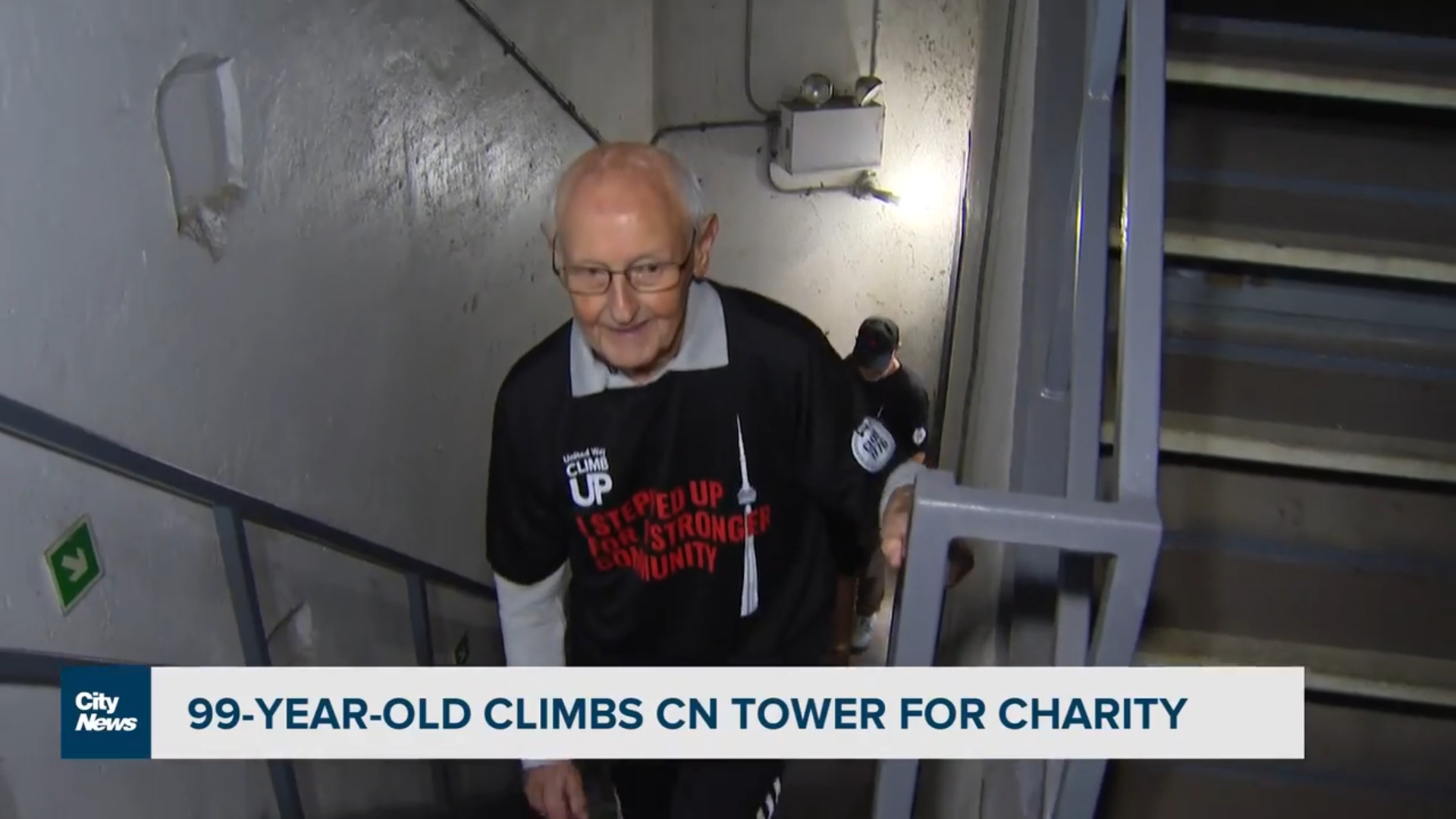 99-year-old climbs CN Tower in support of charity