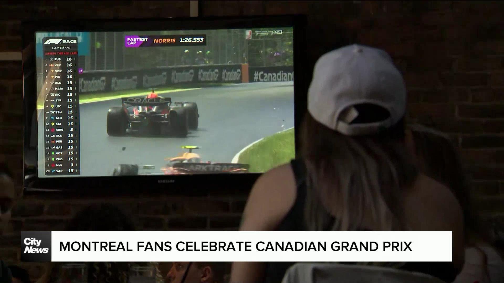 Montreal F1 fans cheer on favourite teams during Canadian Grand Prix
