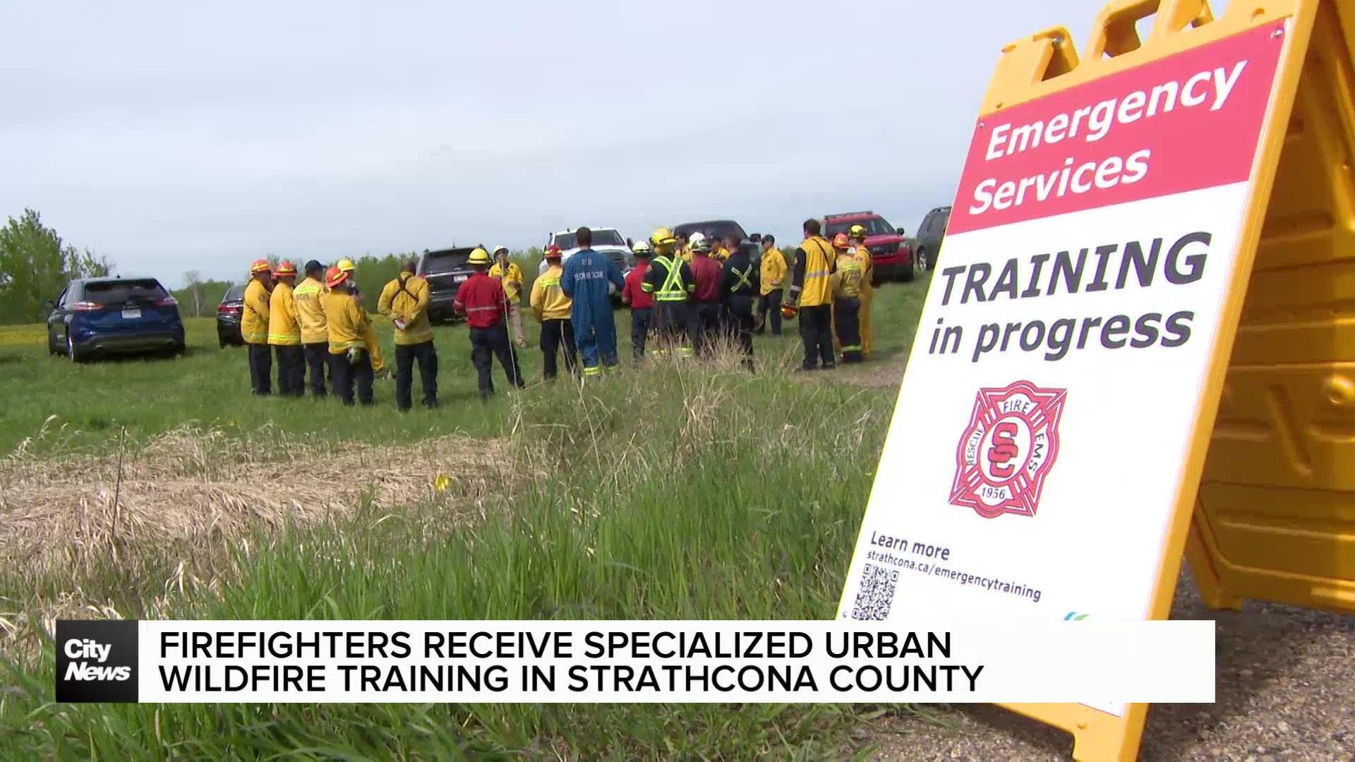 Firefighters learning how to manage wildfires in urban areas