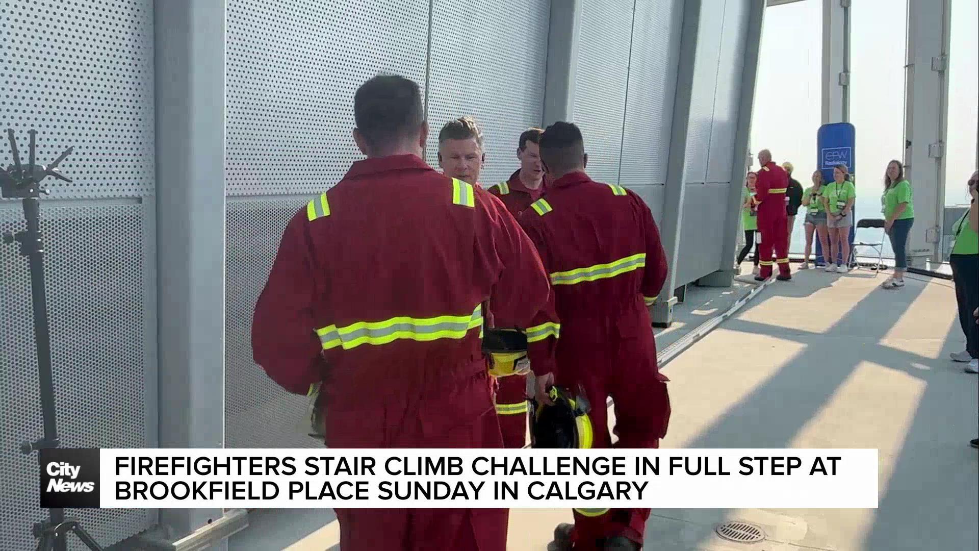 Firefighter Stair Climb Challenge in full step at Brookfield Place ...