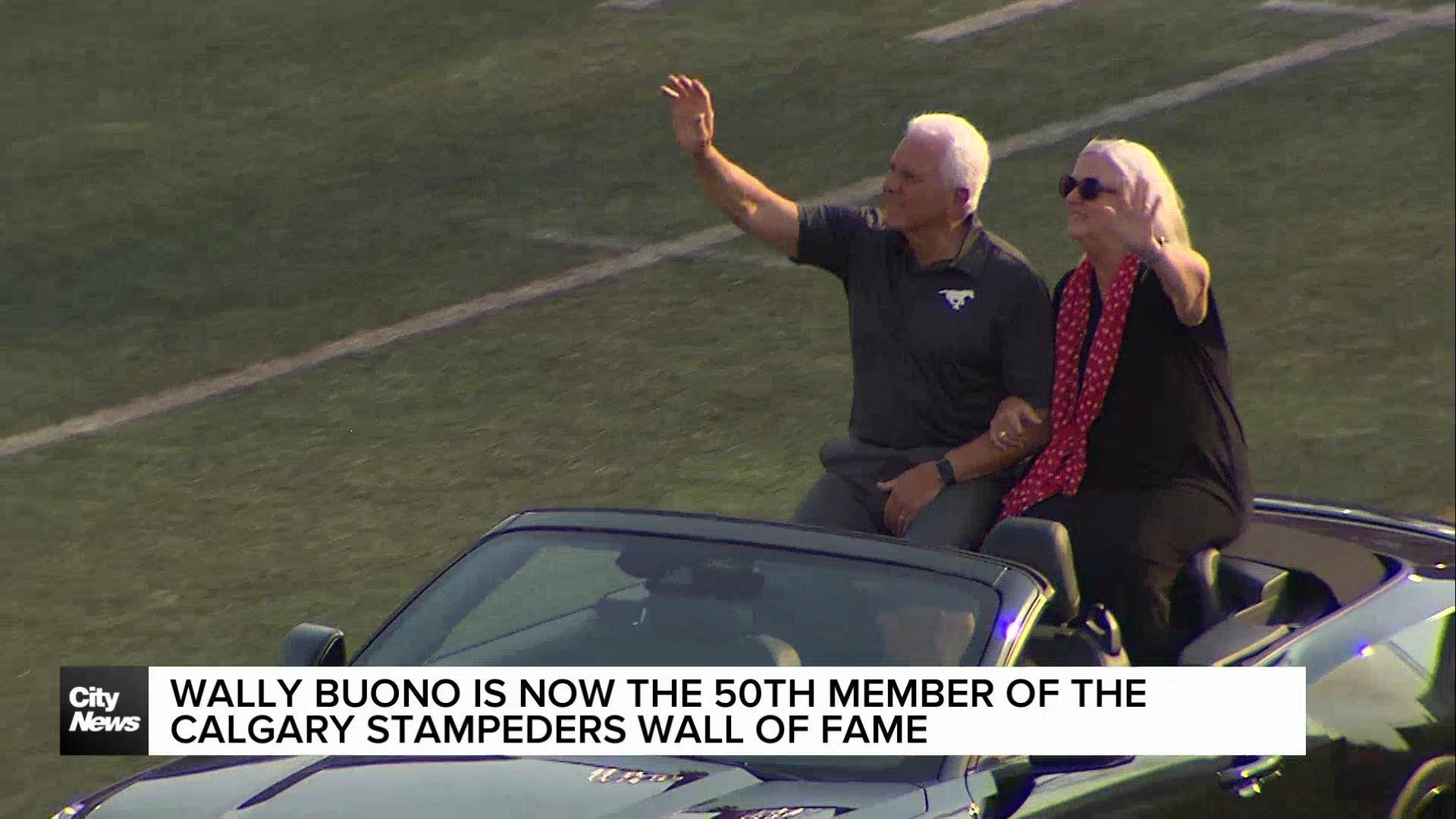 Wally Buono inducted into Calgary Stampeders Wall of Fame