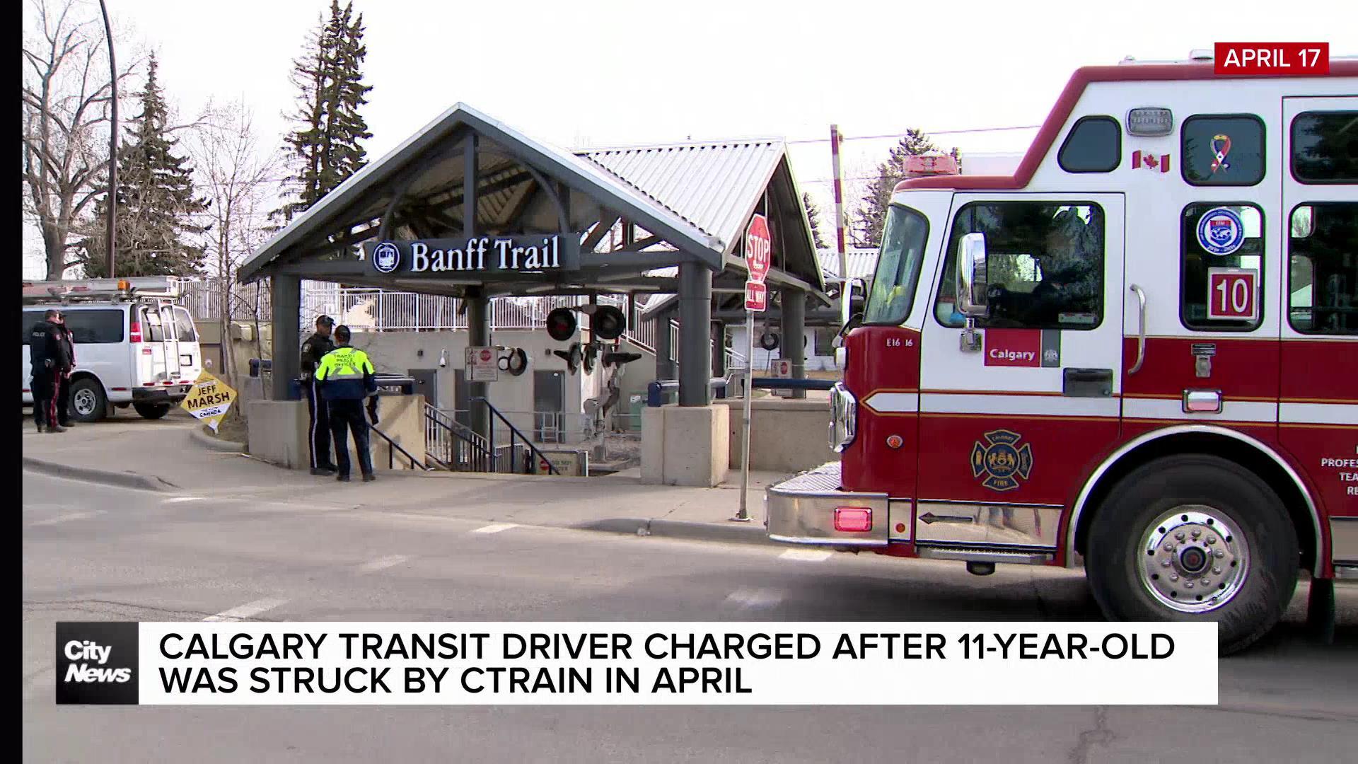 Calgary Transit driver charged after 11-year-old was struck by CTrain ...