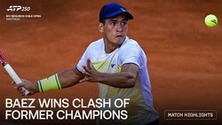 Highlights: Baez edges home hope Garin in Santiago 2026 R2 | ATP Tour ...