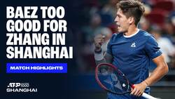 Highlights: Baez beats Chinese hope Zhang in Beijing | ATP Tour | Tennis