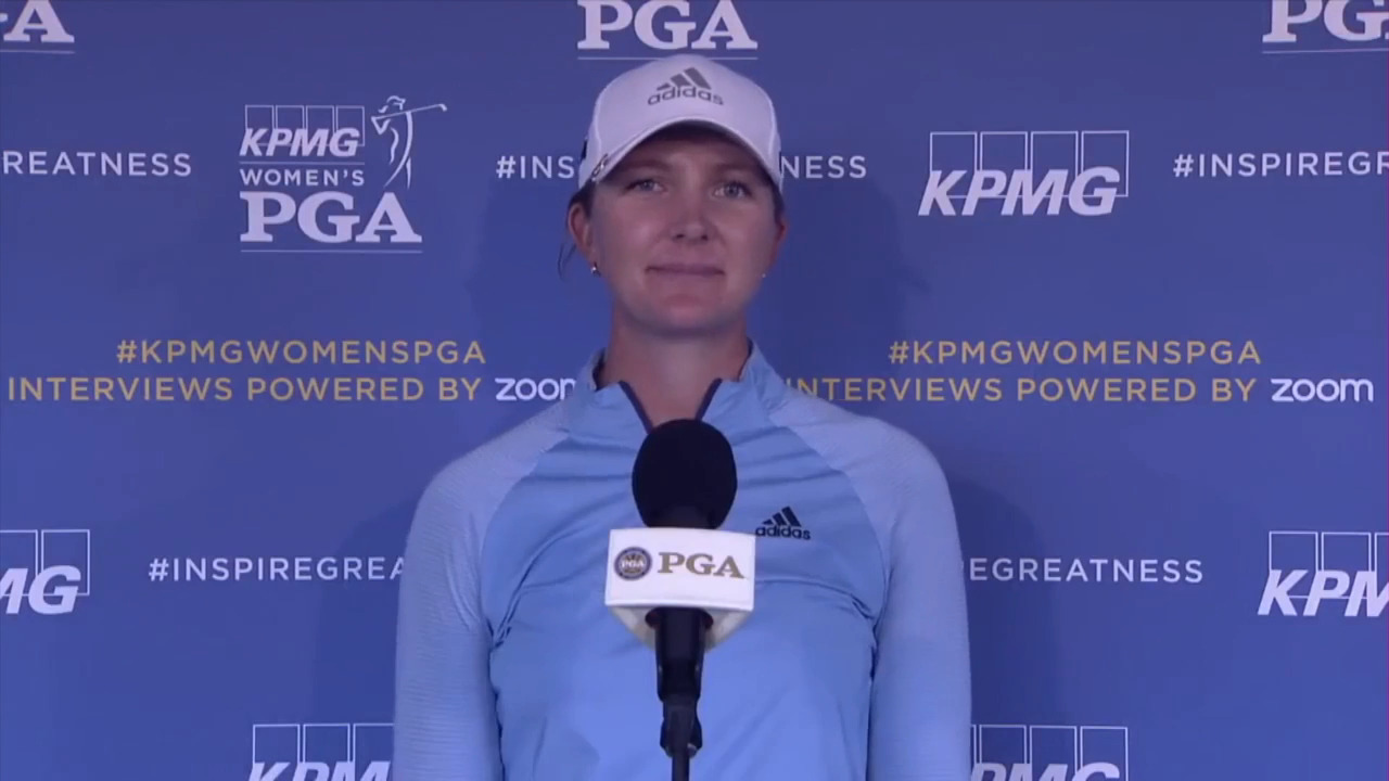 Linnea Strom Opening Round Interview at the KPMG Women’s PGA ...