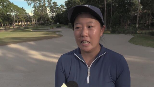 Ruixin Liu final round winner interview in the 2018 IOA Golf Classic ...