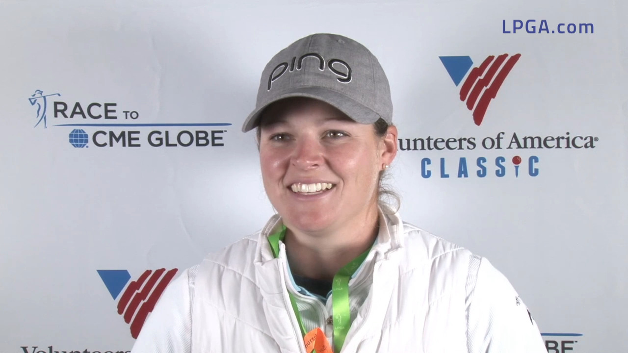 Ally Ewing Opening Round Interview at the Volunteers of America Classic ...