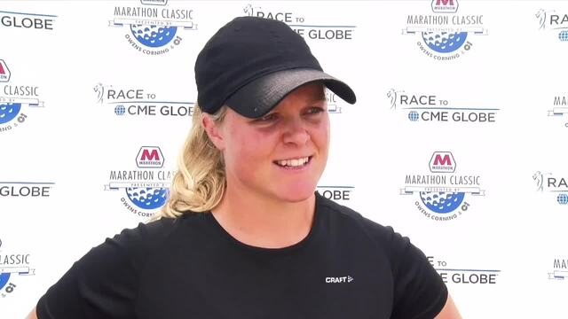 Caroline Hedwall Round 2 Interview 2018 Marathon LPGA Classic | Epson Tour