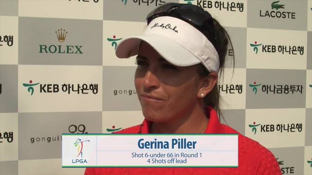 Gerina Piller 1st Round Interview at 2015 Hanabank | LPGA | Ladies ...