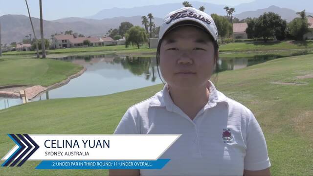 Celina Yuan Third Round Interview LPGA Qualifying Tournament Stage I ...