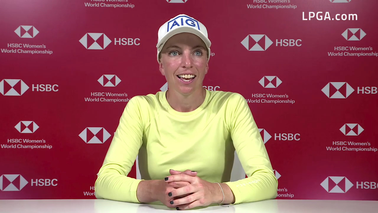 Sophia Popov Opening Round Interview at the 2021 HSBC Women’s World ...